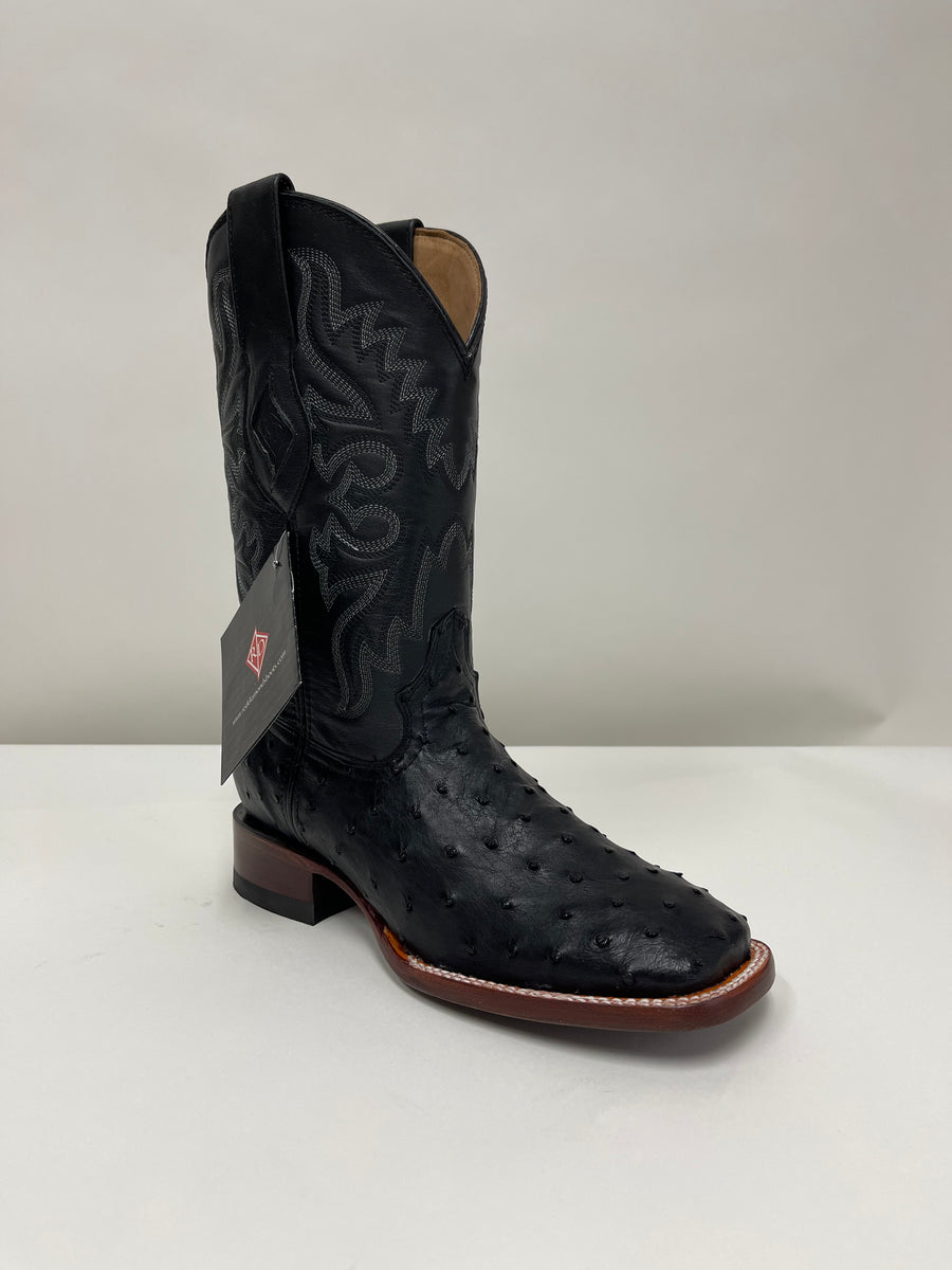 RED DIAMOND® MEN'S BLACK OSTRICH RODEO BOOTS – La Gran Bota Western Stores