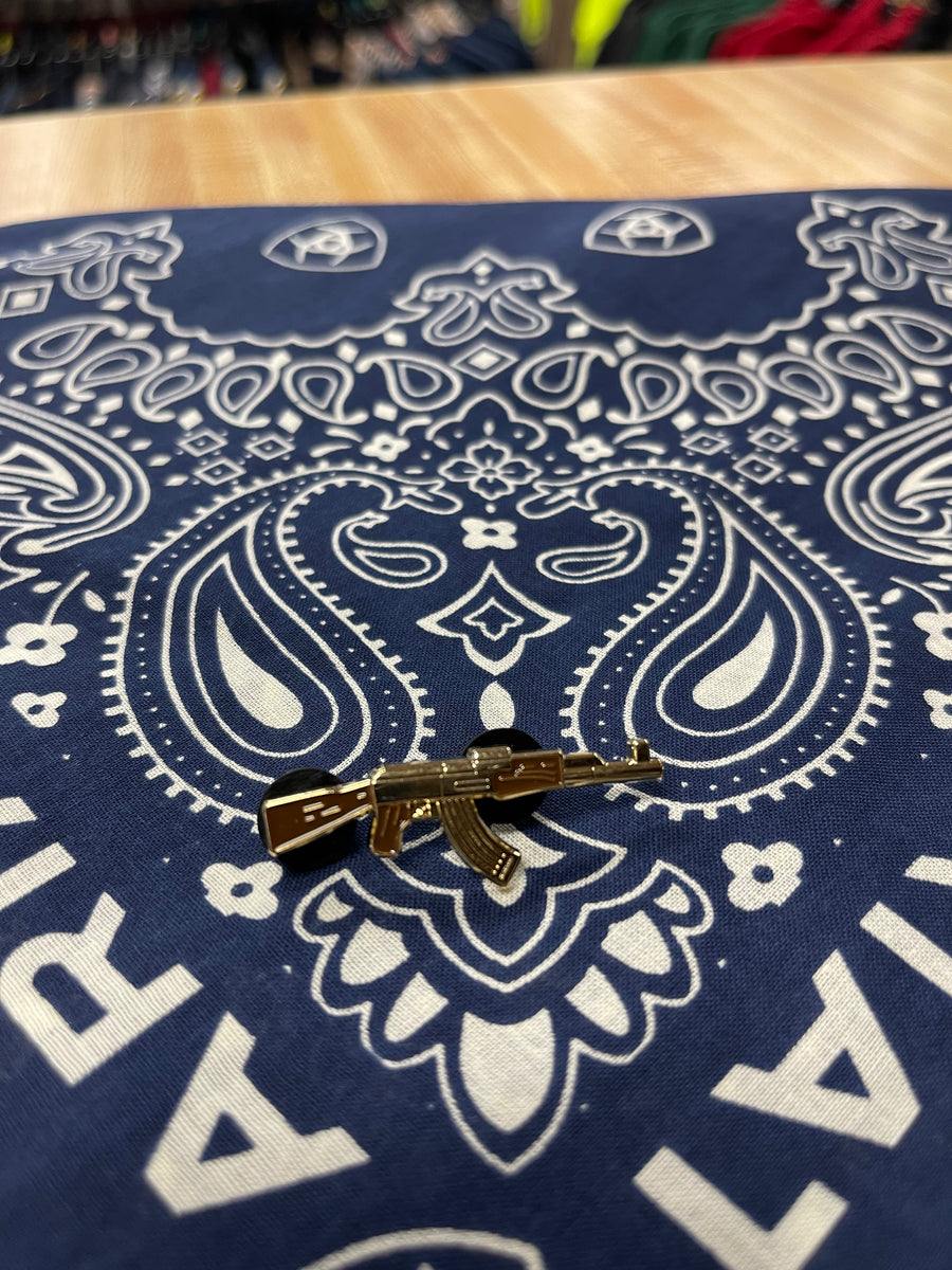 Gold AK47 Pin – La Gran Bota Western Stores