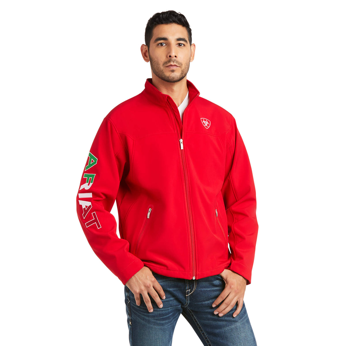 Men's New Team Softshell Red MEXICO Jacket – La Gran Bota Western Stores